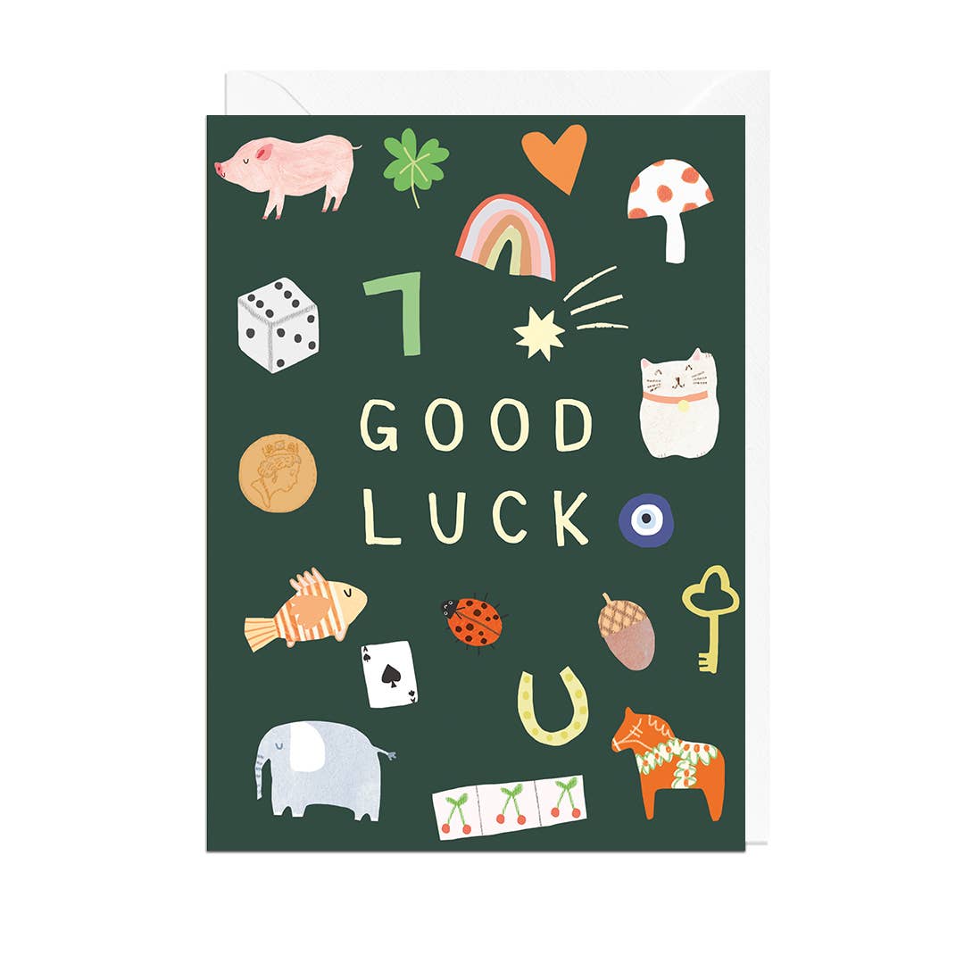 Good Luck Greeting Card | Handsel